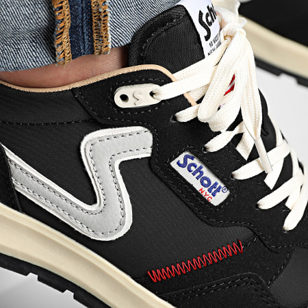 Schott NYC - Baskets Dorian Black - LaBoutiqueOfficielle.com