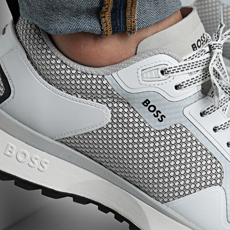 BOSS - Baskets Jonah Runner 50513195 Open White - LaBoutiqueOfficielle.com
