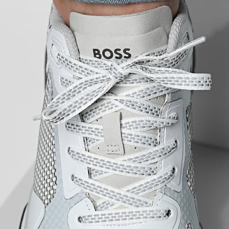 BOSS - Baskets Jonah Runner 50513195 Open White - LaBoutiqueOfficielle.com