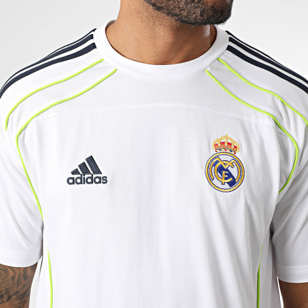 Adidas Performance - Camiseta a bandas Real Madrid UBP JF2591 Blanca ...