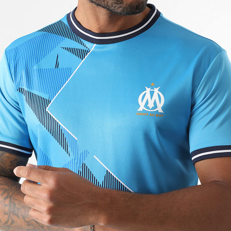 OM - Maillot De Foot M24091C Bleu Clair Bleu Marine ...