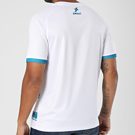 DKALI - Maillot De Foot Amazigh Blanc Bleu Canard - LaBoutiqueOfficielle.com