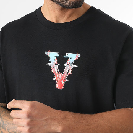 Vrunk - Tee Shirt Skyway Noir Rouge Bleu Clair - LaBoutiqueOfficielle.com
