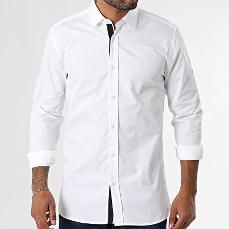 HUGO - Chemise Manches Longues Extra Slim Elisha 02 50544910 Blanc ...