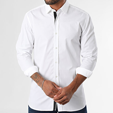HUGO - Chemise Manches Longues Extra Slim Elisha 02 50544910 Blanc ...