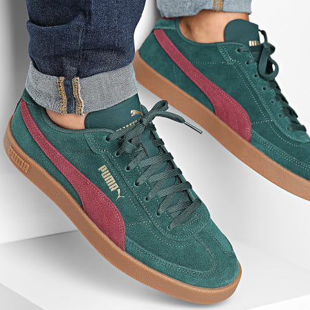 Puma - Baskets Club II Era Suede 400717 Green Terrain Ruby Shimmer ...