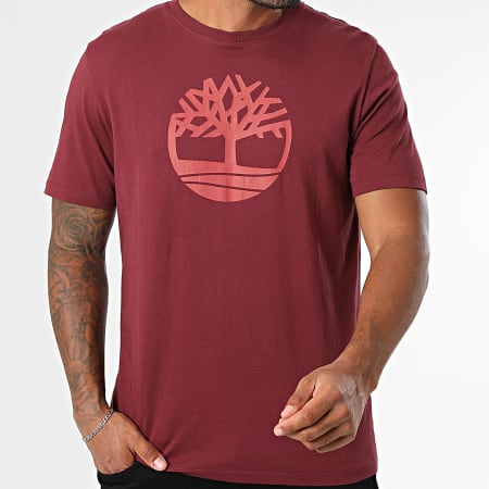 timberland red t shirt