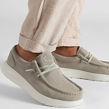 Hey Dude - Mocassins Wally Comf Stone Grey Silver Birch ...