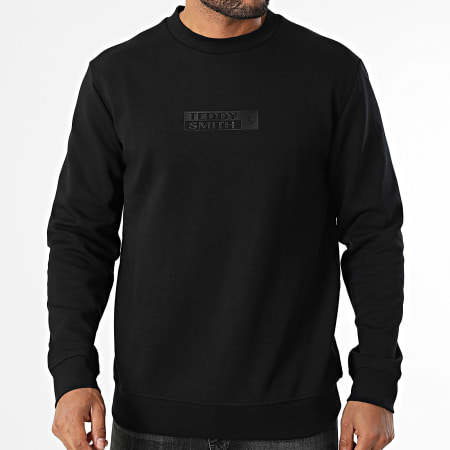 Teddy Smith - Sweat Crewneck John 10817790D Noir - LaBoutiqueOfficielle.com