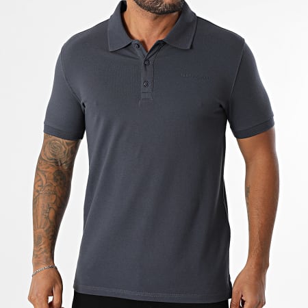Teddy Smith - Polo Manches Courtes Alban 11316818D Gris Anthracite ...