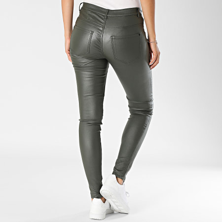 Only - Pantalon Skinny Femme New Thunder Vert Kaki ...