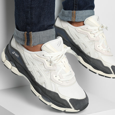 Asics - Baskets Gel NYC 1203A383 White Smoke Grey ...