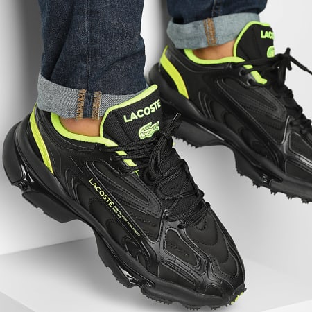 Lacoste - Baskets L003 2K24 225 Black Yellow - LaBoutiqueOfficielle.com