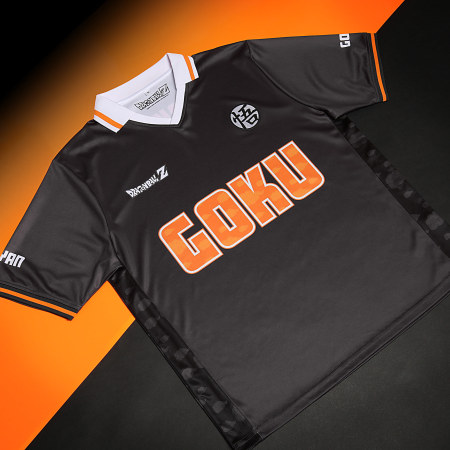 Dragon Ball Z - Maillot Lifestyle Collector Col V Goku Noir Orange ...