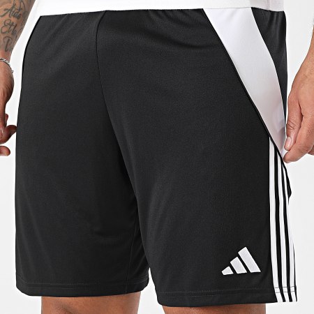 Adidas Performance - Short Chándal A Bandas Tiro 24 IR9376 Negro Blanco ...