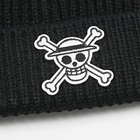 One Piece - Bonnet Logo Blanc Noir - LaBoutiqueOfficielle.com