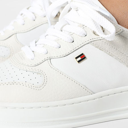 Tommy Hilfiger - Baskets Femme TH Sporty Cupsole Tumbled Leather 9024 ...