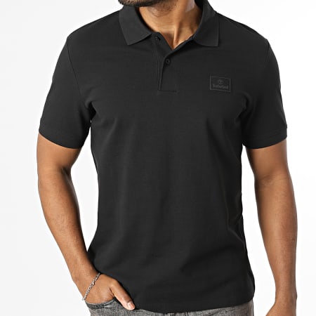 Timberland - Polo Manches Courtes Regular Fit Silicon Badge A6HTY Noir ...