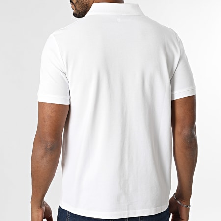 Timberland - Polo Manches Courtes Regular Fit Silicon Badge A6HTY Blanc ...