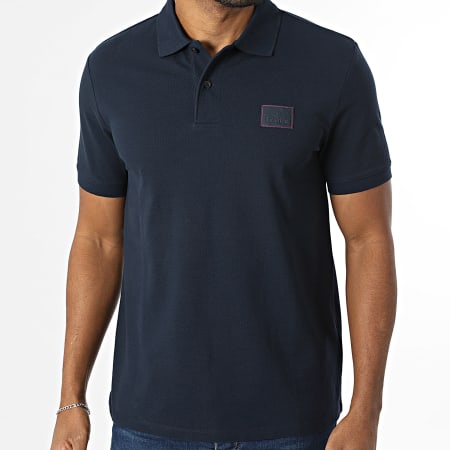 Timberland - Polo Manches Courtes Regular Fit Silicon Badge A6HTY Bleu ...