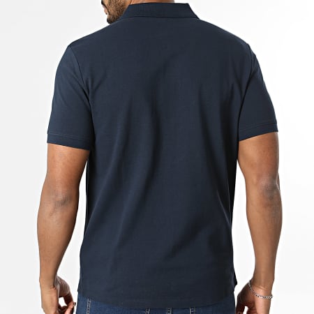 Timberland - Polo Manches Courtes Regular Fit Silicon Badge A6HTY Bleu ...