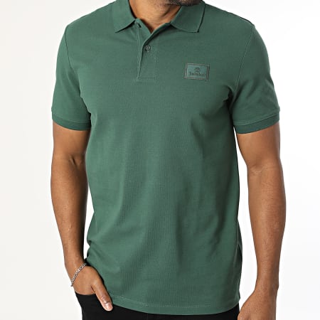 Timberland - Polo Manches Courtes Regular Fit Silicon Badge A6HTY Vert ...