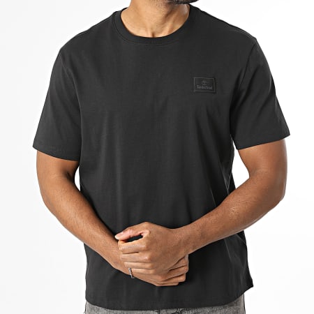 Timberland - Tee Shirt Silicon Badge A6HUK Noir - LaBoutiqueOfficielle.com