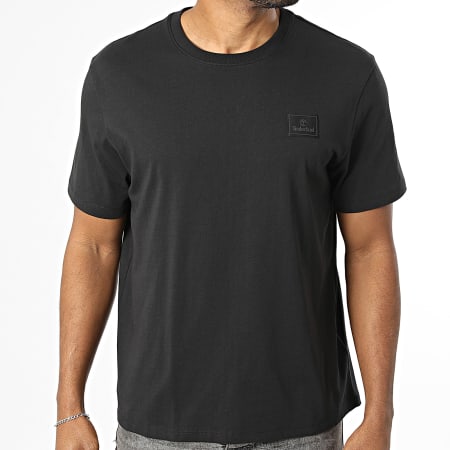 Timberland - Tee Shirt Silicon Badge A6HUK Noir - LaBoutiqueOfficielle.com