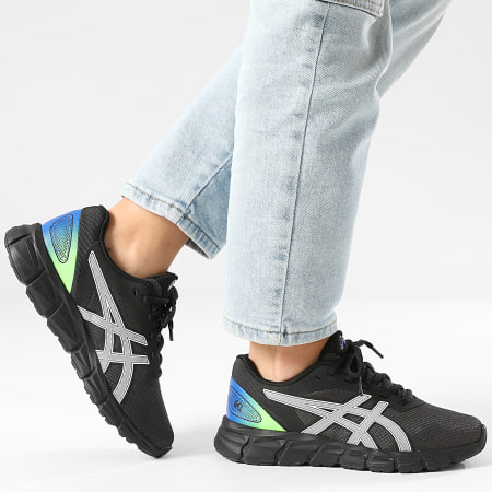 Asics - Baskets Femme Gel Quantum Lyte II GS 1204A186 Black White ...