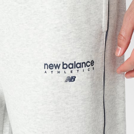 New Balance - Jogging Relaxed Fit Trackside MB61M77E Gris Clair Chiné ...