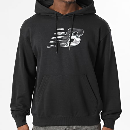 New Balance - Sweat Capuche Relaxed Fit Future Tech MT61L4DQ Noir ...