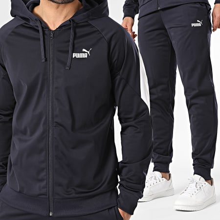 Puma - Ensemble De Survêtement Poly 691768 Bleu Marine Foncé ...