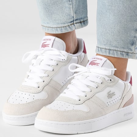 Lacoste - Baskets Femme T-Clip Set 126 White Dark Purple ...