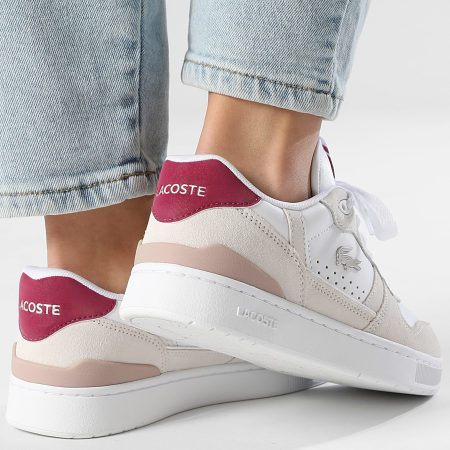 Lacoste - Baskets Femme T-Clip Set 126 White Dark Purple ...