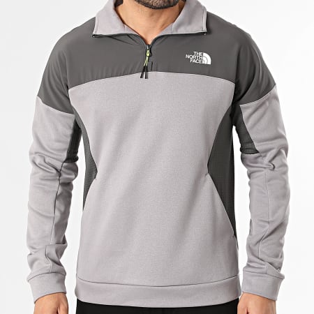The North Face - Sweat Col Zippé Mountain Athletics A8G8J Gris ...