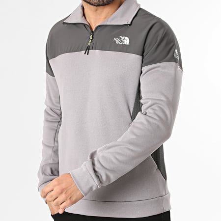 The North Face - Sweat Col Zippé Mountain Athletics A8G8J Gris ...