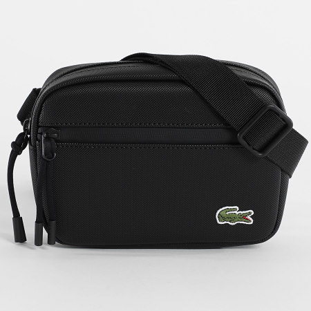 Lacoste - Sacoche Logo Brodé Crocodile Noir - LaBoutiqueOfficielle.com