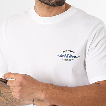 Jack And Jones - Tee Shirt Brandon Blanc - LaBoutiqueOfficielle.com