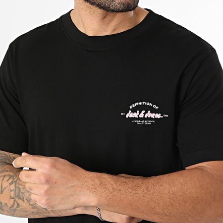 Jack And Jones - Tee Shirt Brandon Noir - LaBoutiqueOfficielle.com