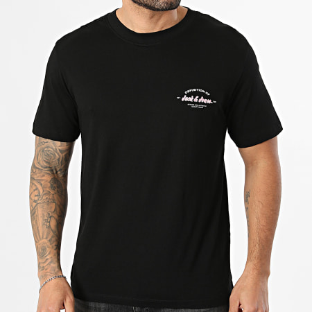 Jack And Jones - Tee Shirt Brandon Noir - LaBoutiqueOfficielle.com