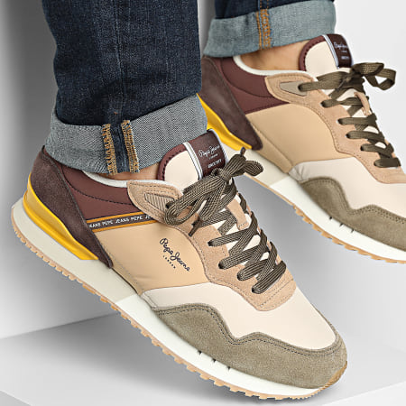 Pepe Jeans - Baskets Femme London Soft PMS400030 Stone Green ...