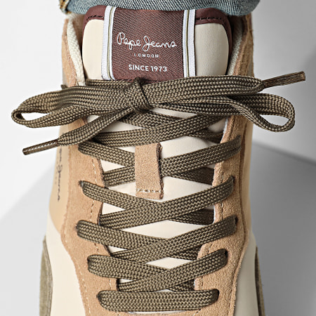 Pepe Jeans - Baskets Femme London Soft PMS400030 Stone Green ...