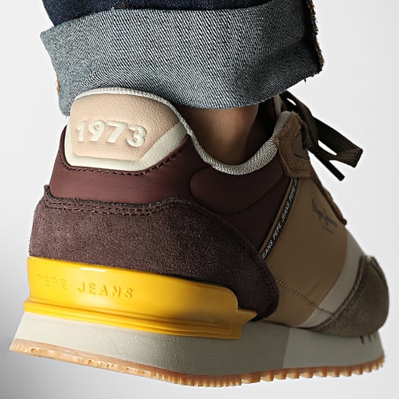 Pepe Jeans - Baskets Femme London Soft PMS400030 Stone Green ...