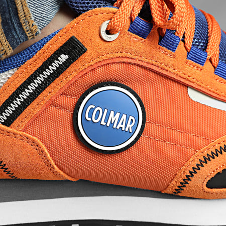 Colmar - Baskets Travis Sport Colors Orange Royal Blue Light Beige ...