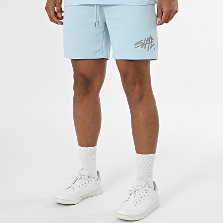 Sale Môme Paris - Ensemble Tee Shirt Et Short Jogging SLME Bleu Clair ...
