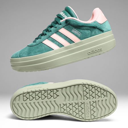 Adidas Sportswear - Basket Femme VL Court Bold KH9467 Green Pink ...
