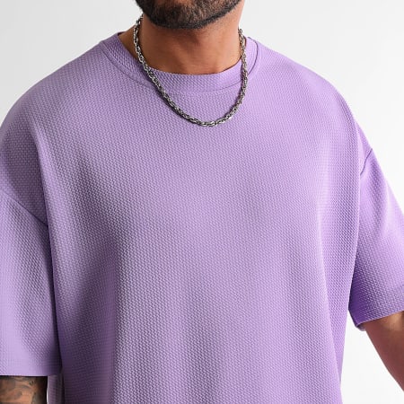 LBO - Camiseta Texturizada Waffle Large 2829 Violeta - Ryses