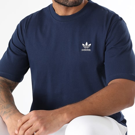 Adidas Originals - Tee Shirt Trefoil Essential JC9989 Bleu Marine ...