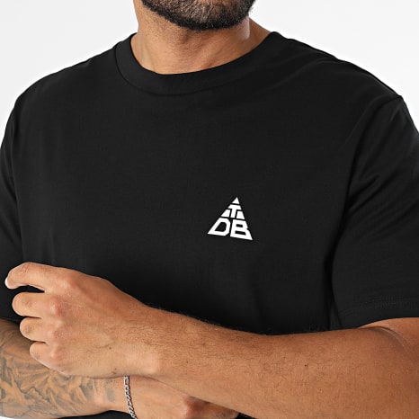 TRIANGLE DES BERMUDES - Tee Shirt Oversize Logo Noir Blanc ...